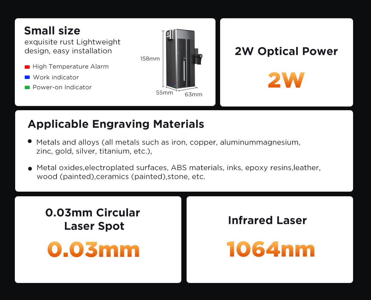 A2 1064nm Infrared(IR) Laser Module for ACMER P2 & P1